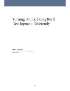 Turning Points: Doing Rural Development Differently - Aspen CSG