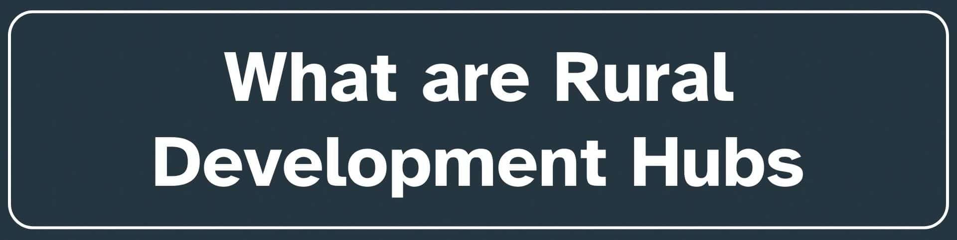 Rural Innovation Hubs - Aspen Institute Community Strategies Group