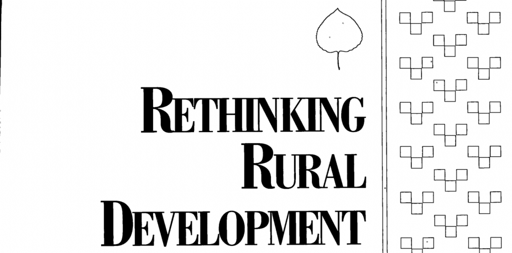 Rethinking Rural Development - Aspen CSG