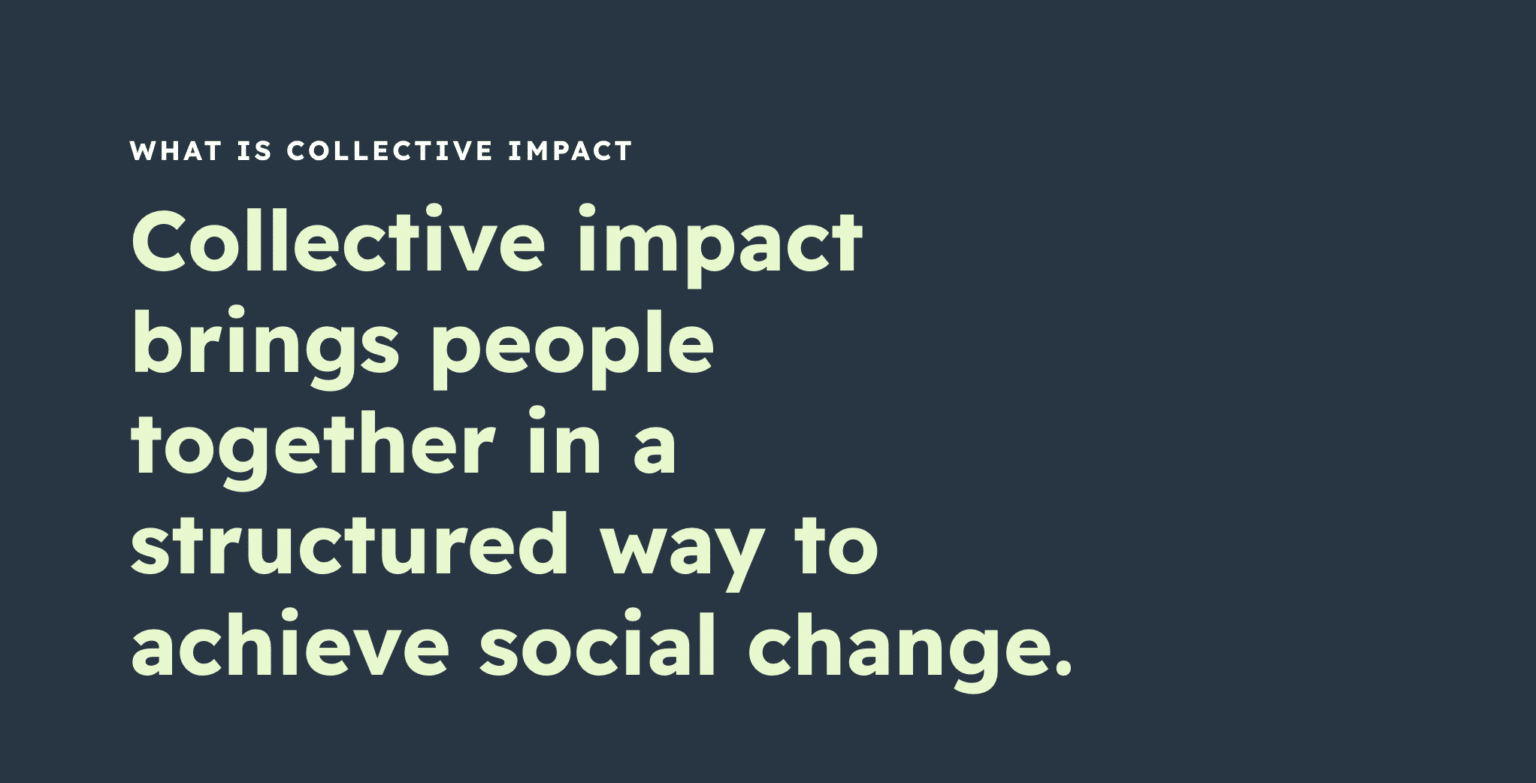 WHAT IS COLLECTIVE IMPACT? - Aspen CSG